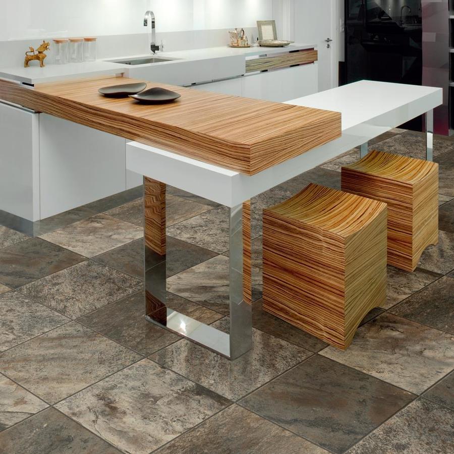 Congoleum ArmorCore Pro UR Valley Path 12-ft W Cut-to-Length River Sil ...