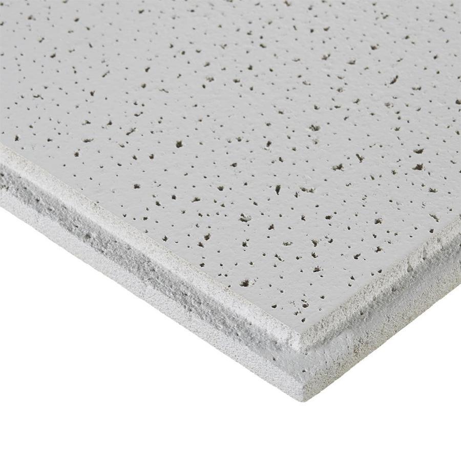 Armstrong Ceilings 24-in x 24-in Fine Fissured Contractor 16-Pack Whit ...
