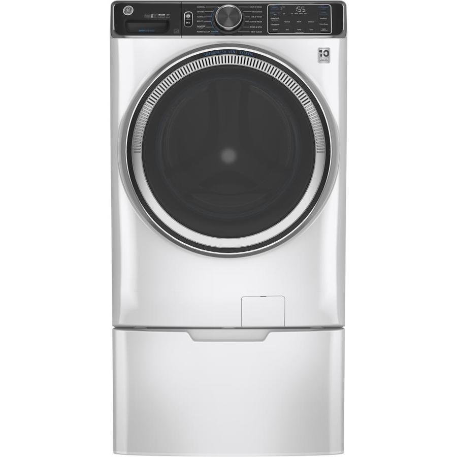 GE UltraFresh Vent System 5-cu ft Stackable Steam Cycle Front-Load Was ...