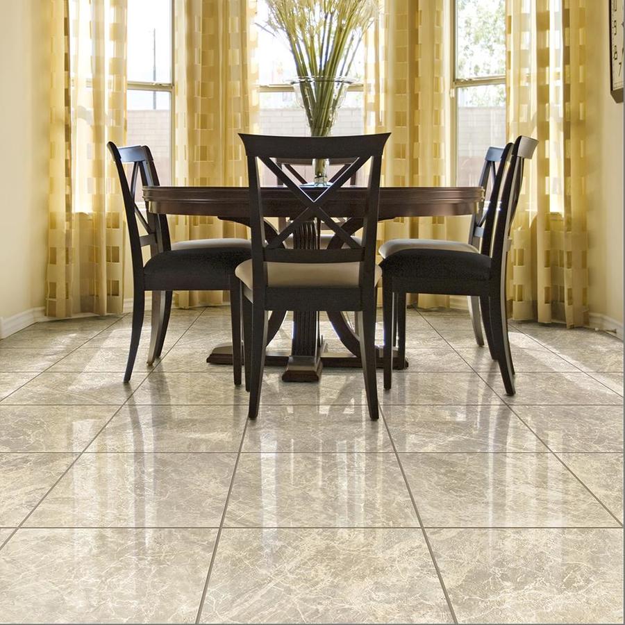 Congoleum DuraStone Pacific Marble 10-Piece 16-in x 16-in Groutable Li ...