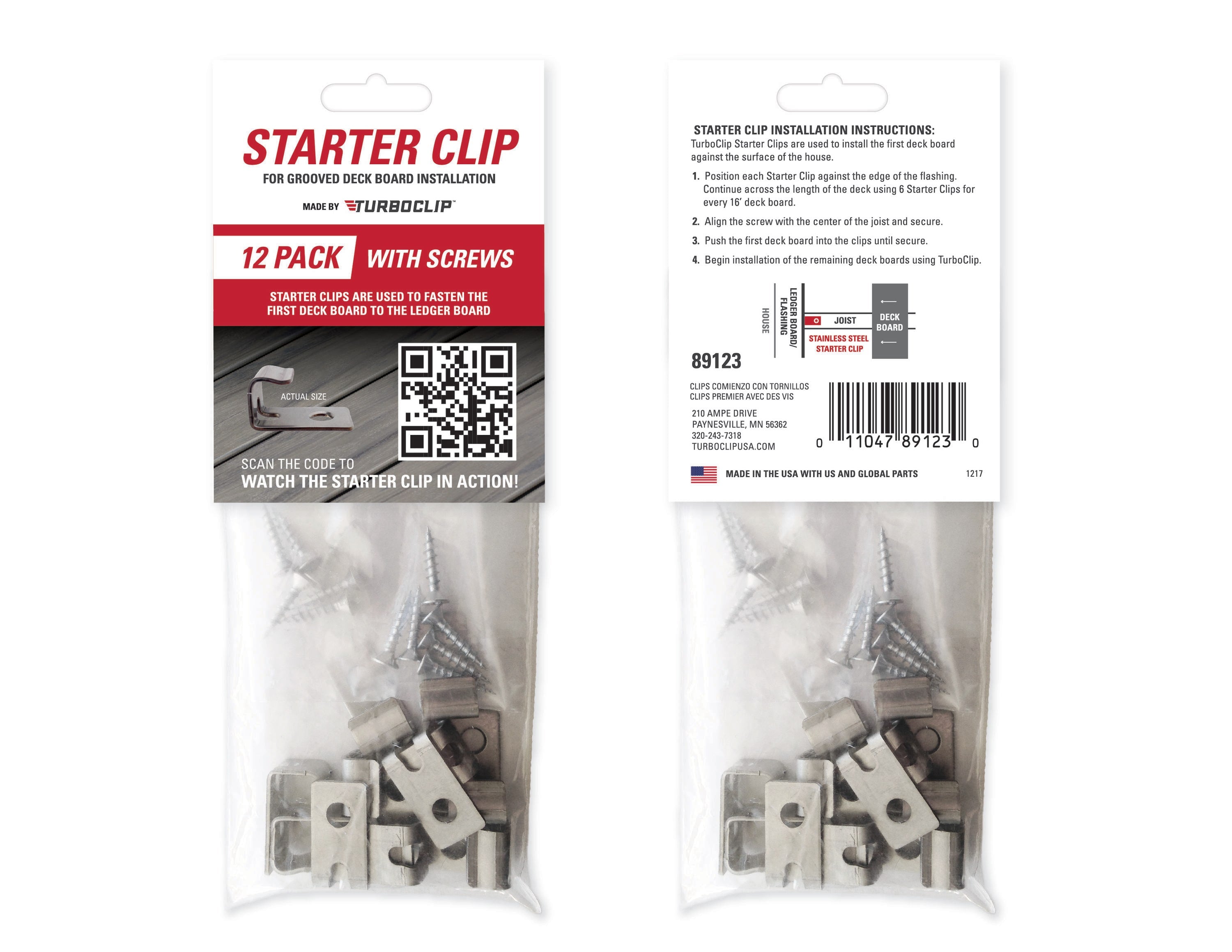 TurboClip 1-in Stainless Steel Hidden Deck Fastener (12-Pack) – PROARB