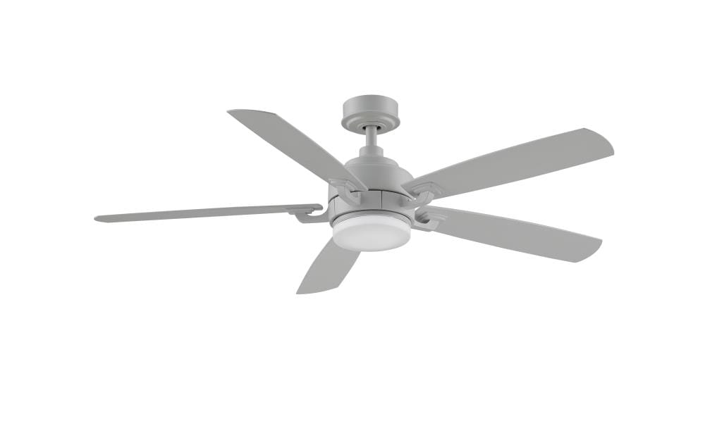 Fanimation Benito v2 52-in Matte White LED Indoor/Outdoor Ceiling Fan ...