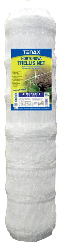 Tenax Hortonova Trellis Net 4-ft x 1000-ft White Plastic Safety Nettin ...