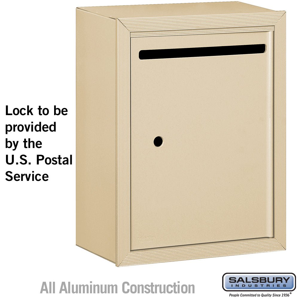 Surface Mounted Sandstone Letter Box with USPS Access – PROARB