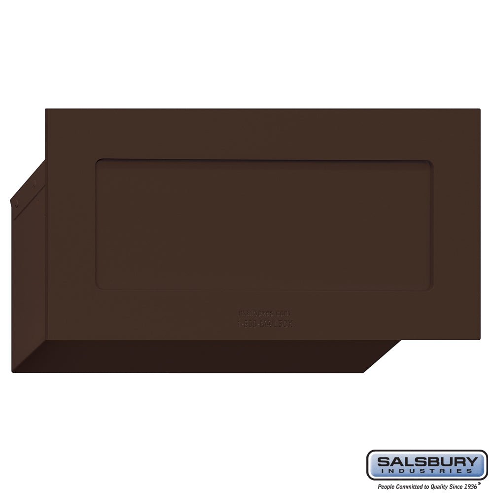 Bronze Recessed Mail Drop with Spring-Loaded Flap – PROARB