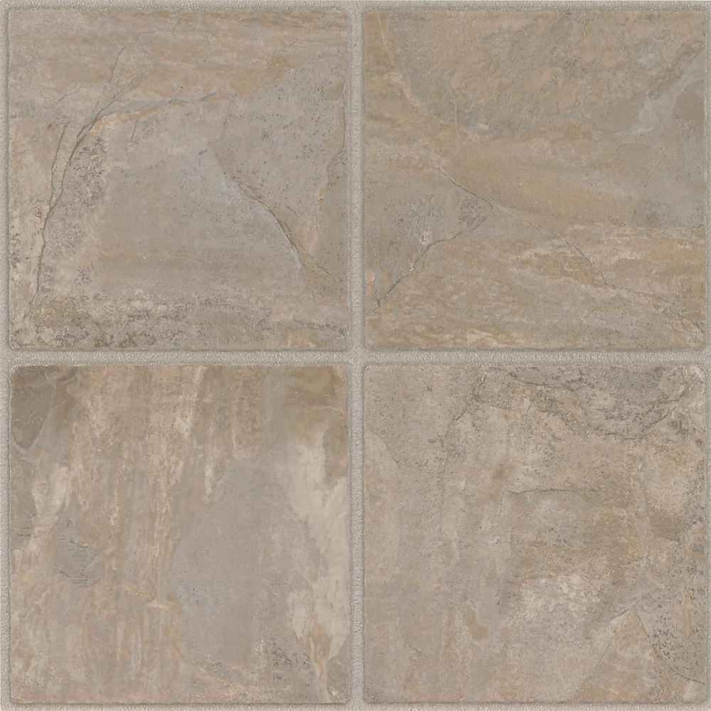 Armstrong Chiseled Stone Cliffstone 12 in. x 12 in. Residential Peel a ...