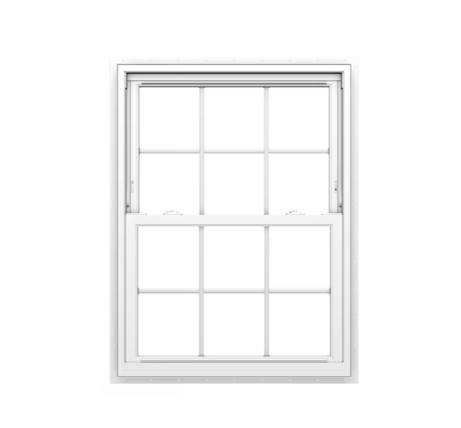Pella 150 Series New Construction 47-1/2-in x 35-1/2-in White Vinyl Lo ...