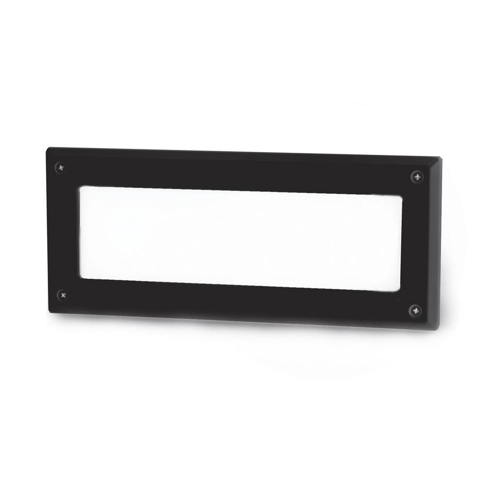 Line Voltage 120-Volt Endurance Black LED Brick and Stair Light 3000K ...
