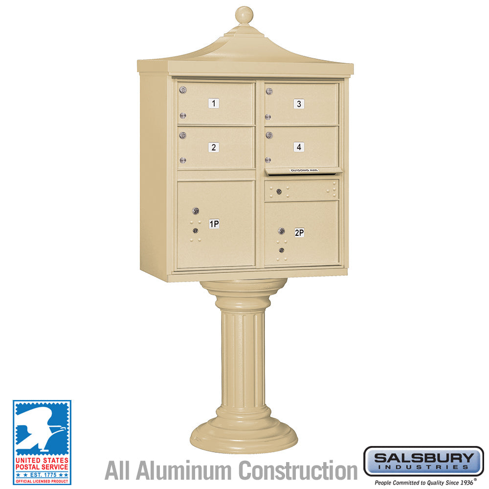Regency Decorative Cluster Box Unit with 4 Doors and 2 Parcel Lockers ...