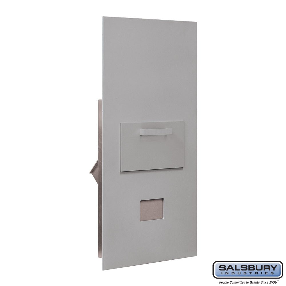 Collection Unit for 7-Door High 4B+ Mailbox Units - Aluminum - Rear Lo ...