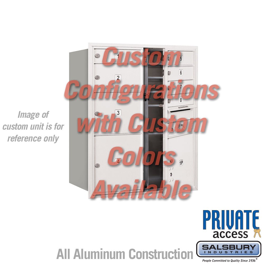 Recessed Mounted 4C Horizontal Mailbox - 10 Door High Unit - Double Co ...