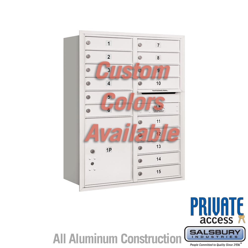 Recessed Mounted 4C Horizontal Mailbox - 11 Door High Unit - Double Co ...