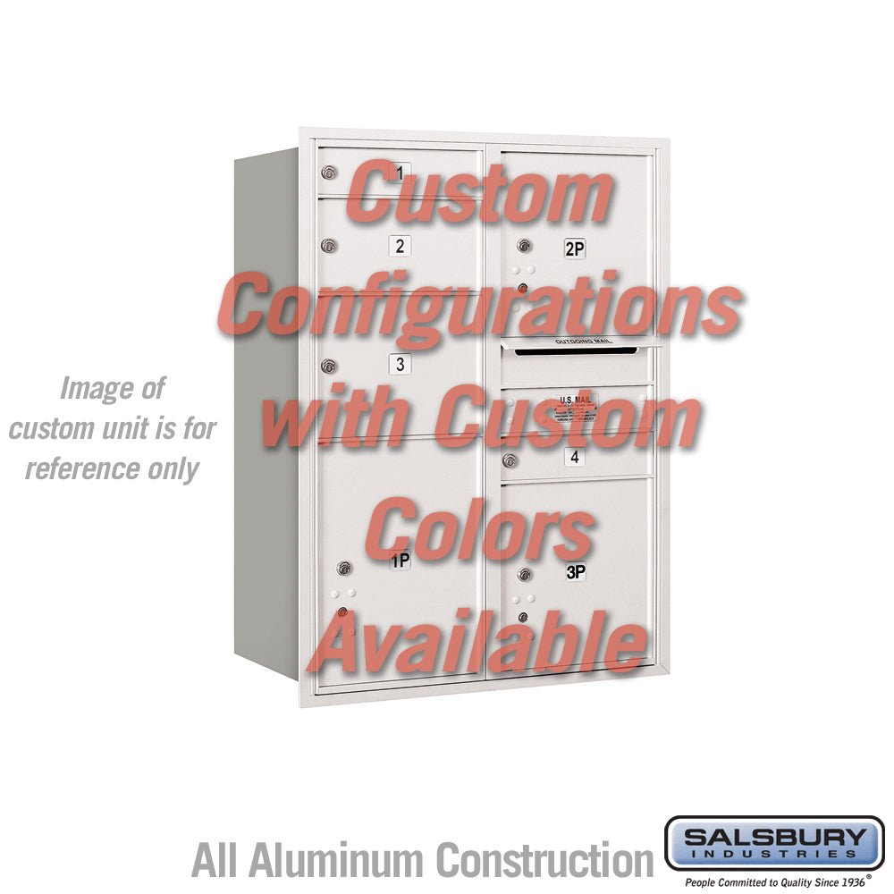 Recessed Mounted 4C Horizontal Mailbox - 11 Door High Unit - Double Co ...