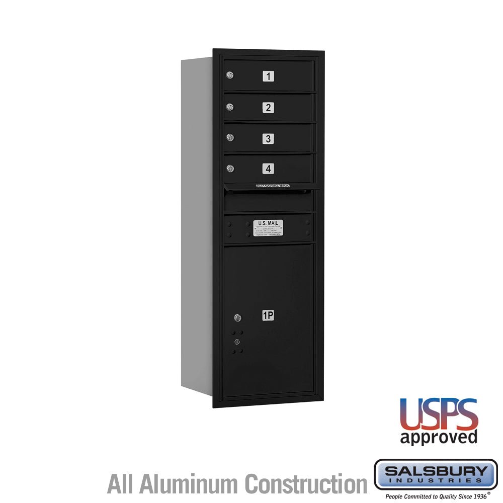 11-Door High Recessed Mounted 4C Horizontal Mailbox with Parcel Locker ...