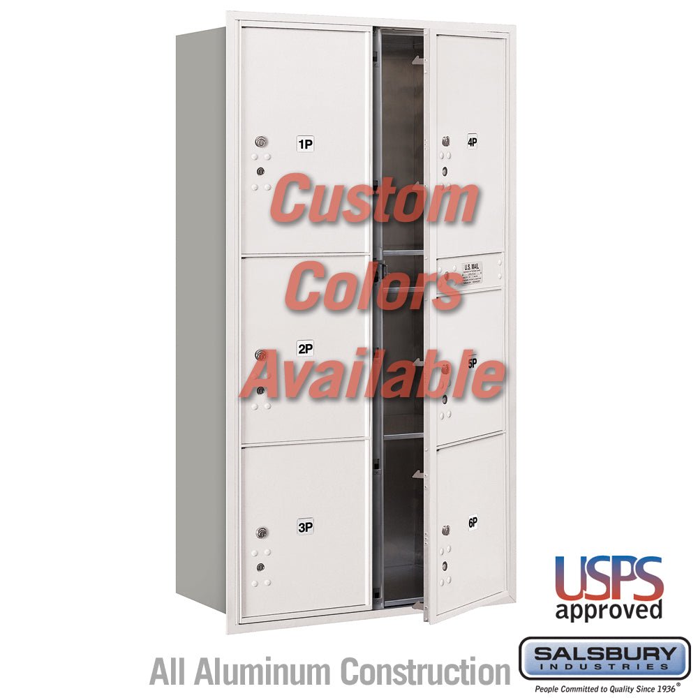 Recessed Mounted 4C Horizontal Mailbox - Double Column Parcel Locker w ...