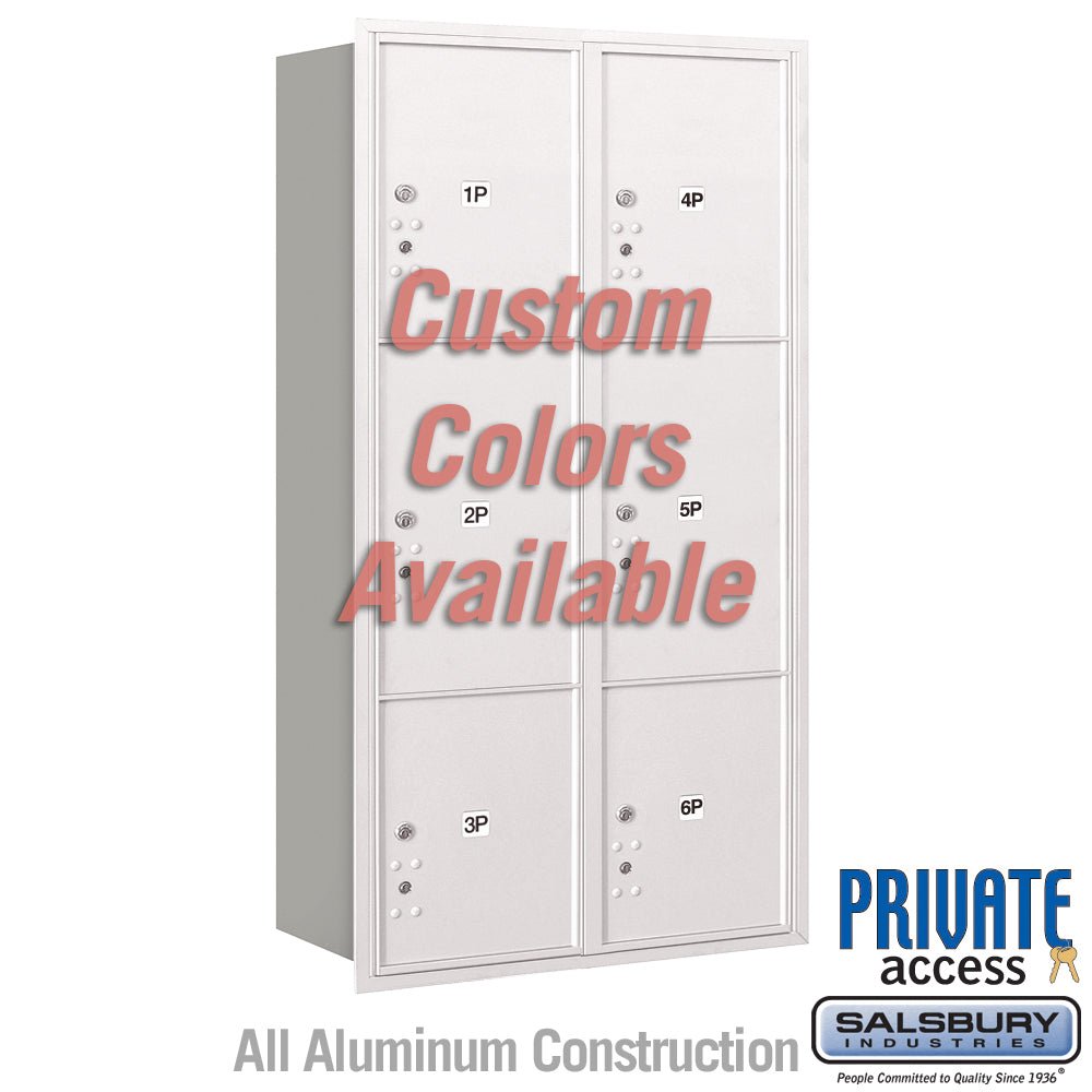 Recessed Mounted 4C Horizontal Mailbox with Master Commercial Locks, D ...