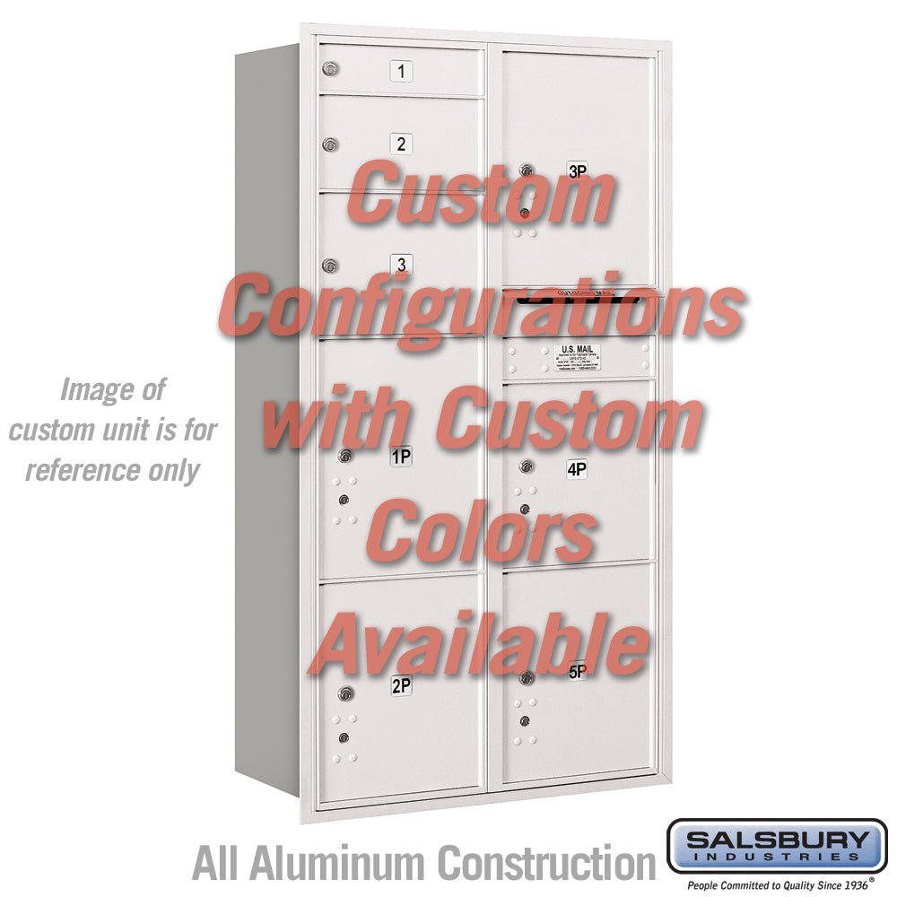 Recessed Mounted 4C Horizontal Mailbox - Maximum Height Unit, Double C ...