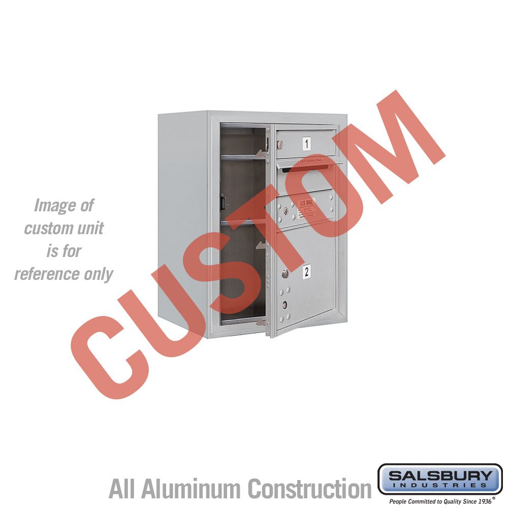 Surface Mounted 4C Horizontal Mailbox Unit - 6 Door High - Aluminum ...