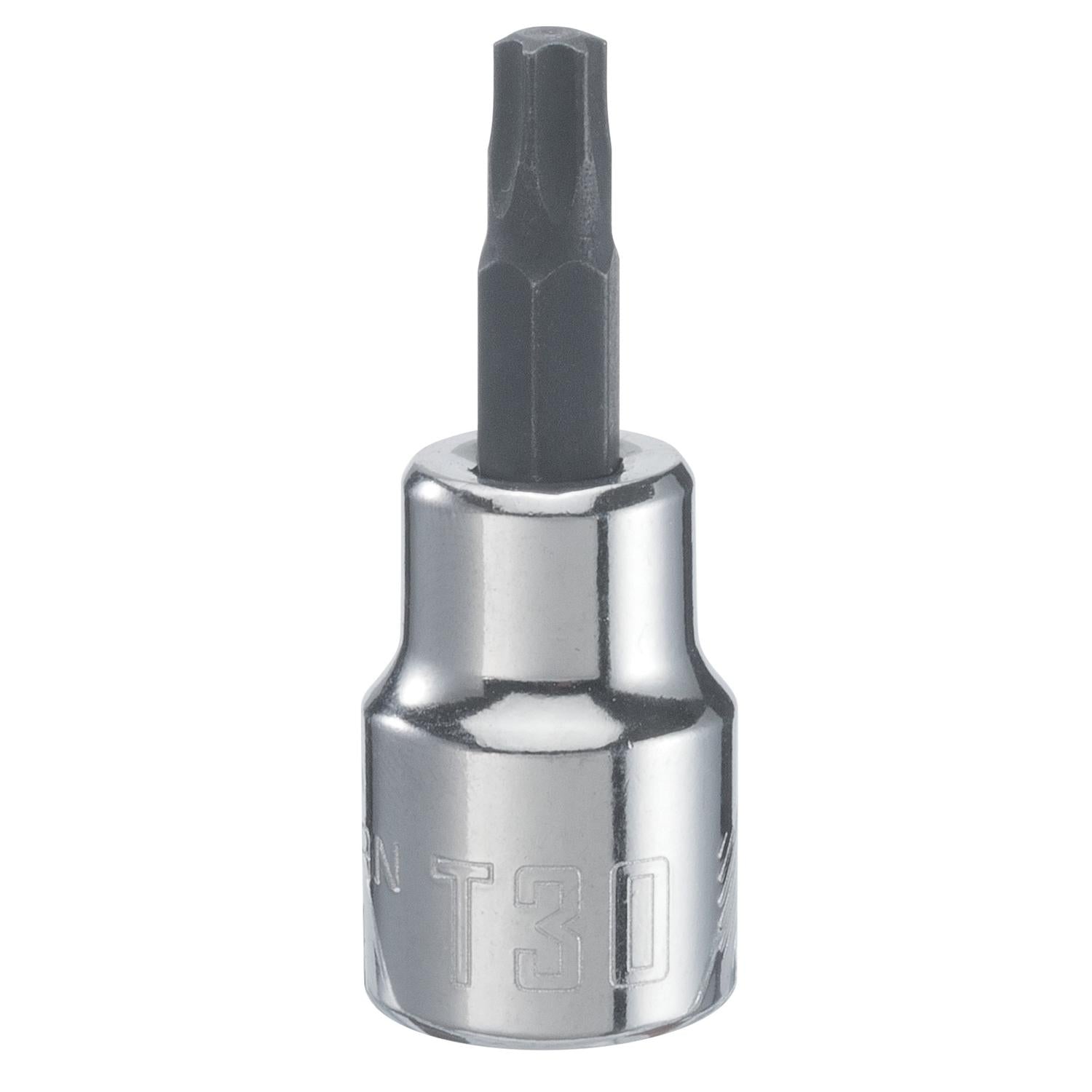 Craftsman T30 Torx Bit Socket, 3/8 in. Drive, 6 Point, Polished Chrome ...