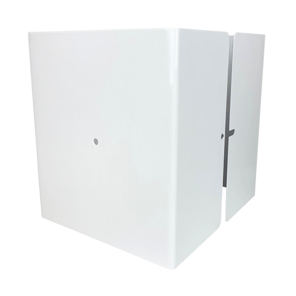 Fence Armor Pro Protection Post Guard 5.5-in Powder Coated White Galva ...