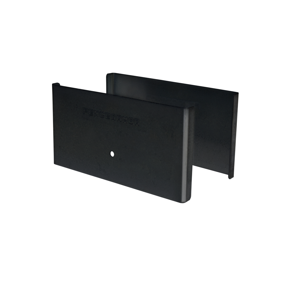 Fence Armor Demi Protection Post Guard 5.5-in Powder Coated Black Galv ...