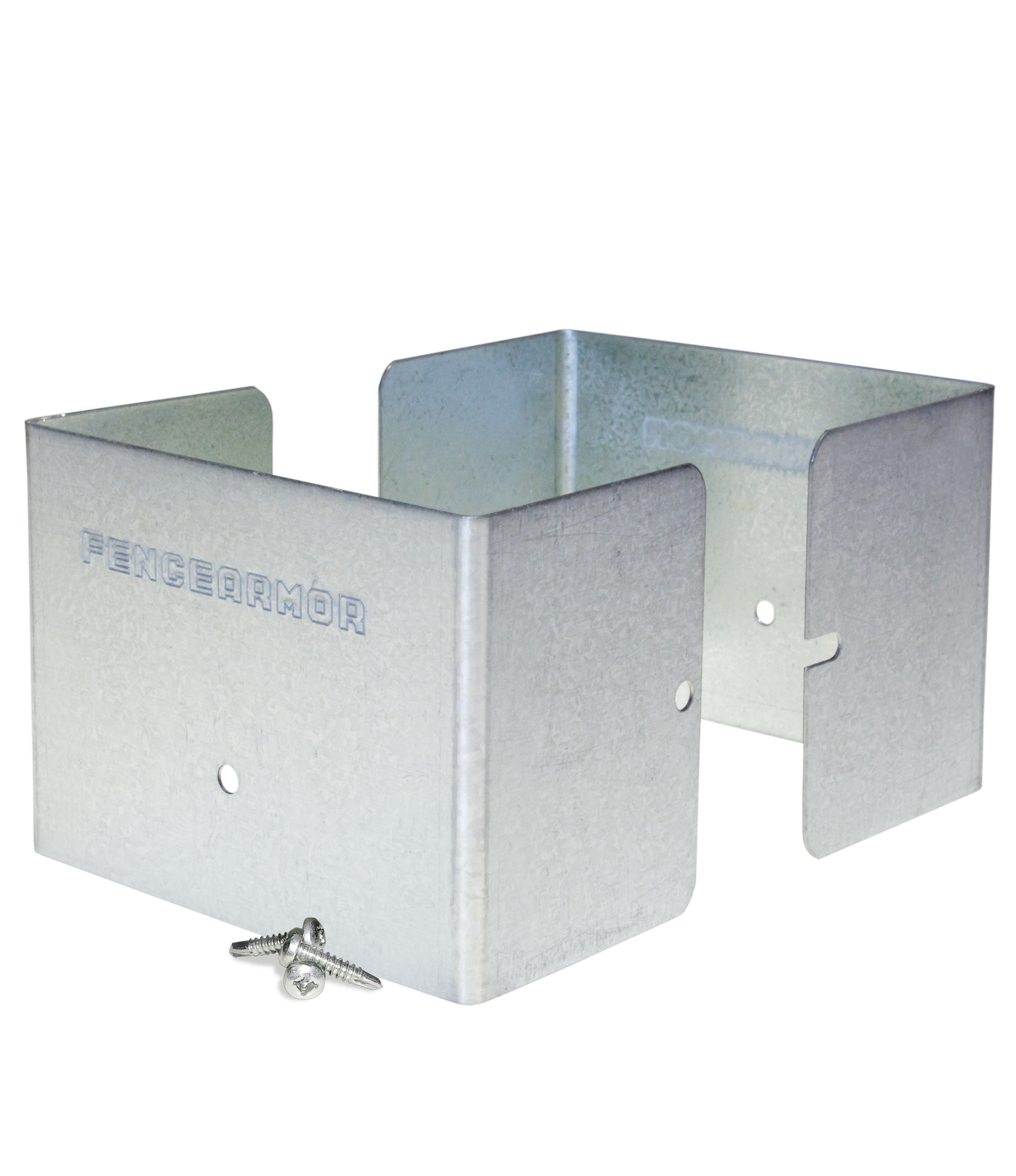 Fence Armor Full Protection Post Guard 6-in Galvanized Steel Bracket F ...