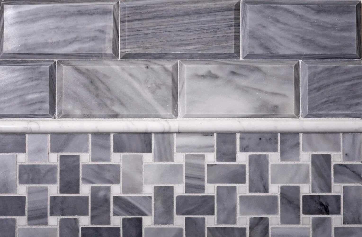 Apollo Tile (Sample) Wall Tile Gray 4-in x 6-in Polished Marble Subway ...