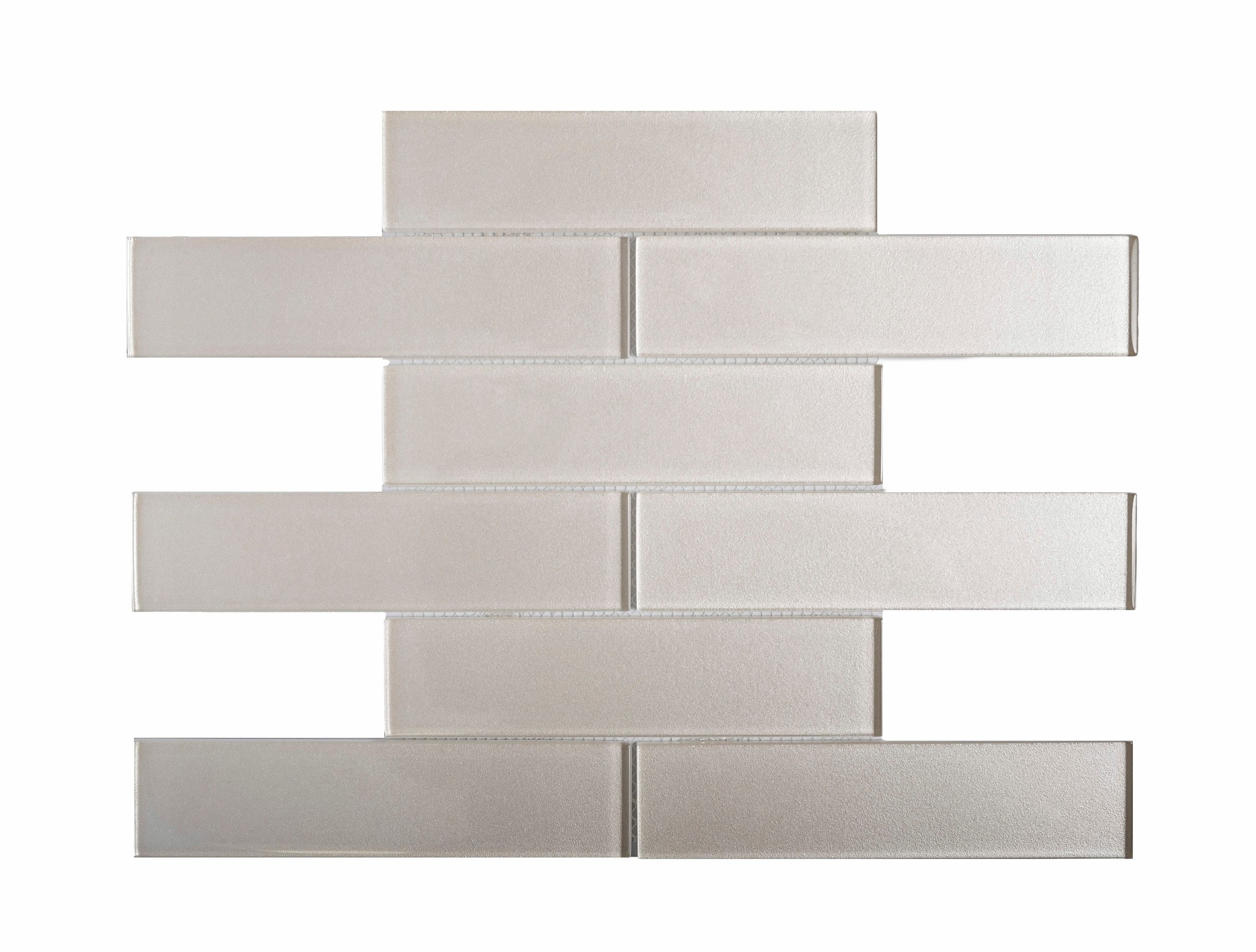 Apollo Tile (Sample) Cosmos Bone White 4-in x 4-in Glossy Marble Brick ...