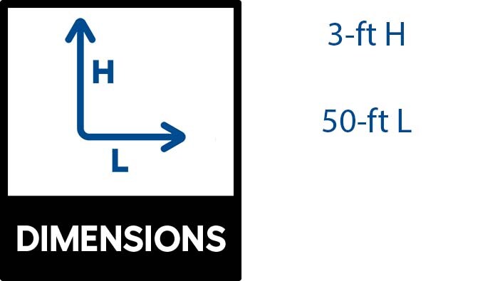 Acorn International 10-ft x 3-ft 23-Gauge Silver Rolled Fencing with M ...