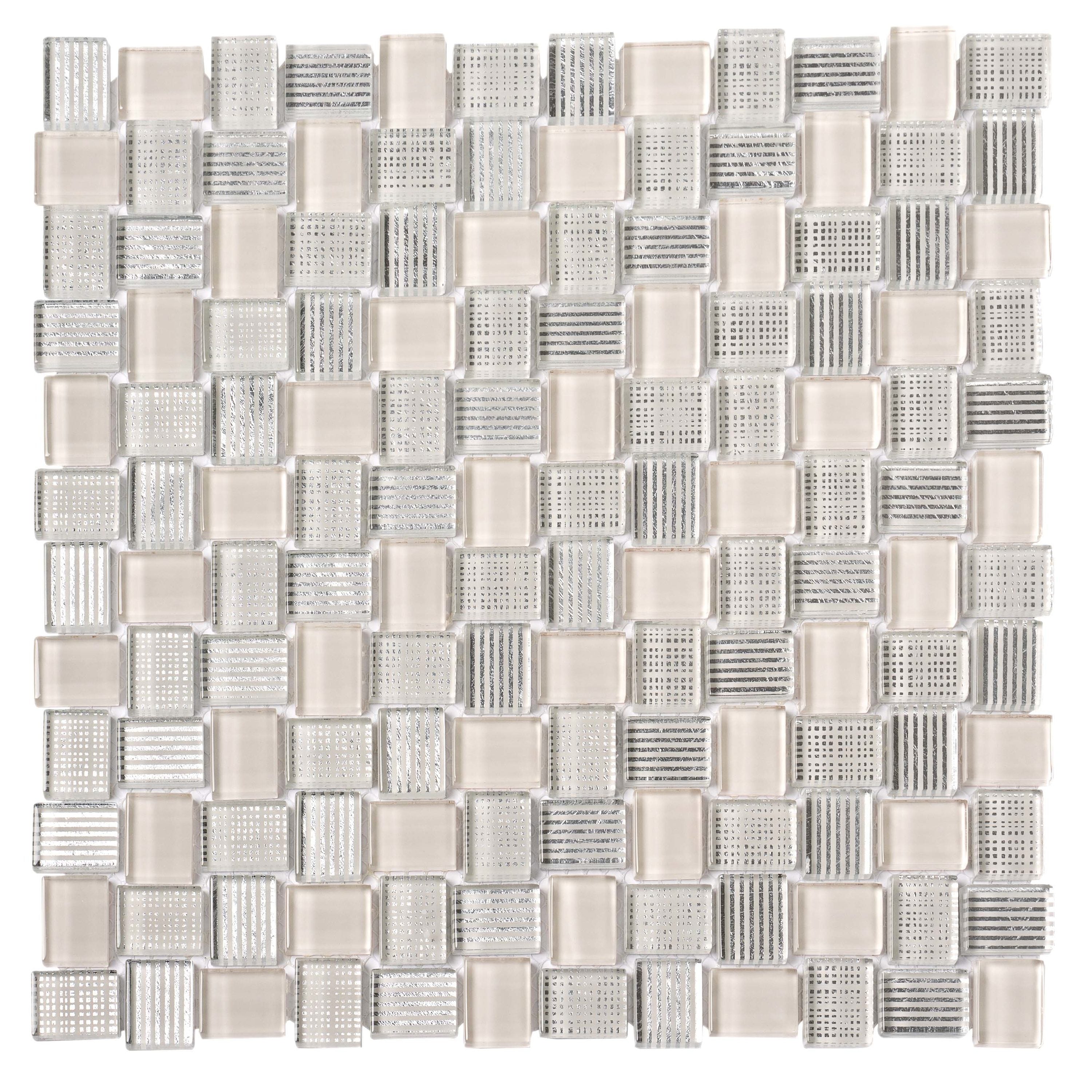 Apollo Tile (Sample) Sparta Gray 4-in x 4-in Polished Marble Basketwea ...
