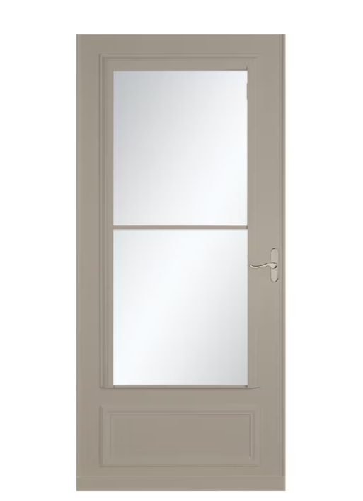LARSON Savannah 36-in x 81-in Sandstone Mid-view Retractable Screen Wo ...