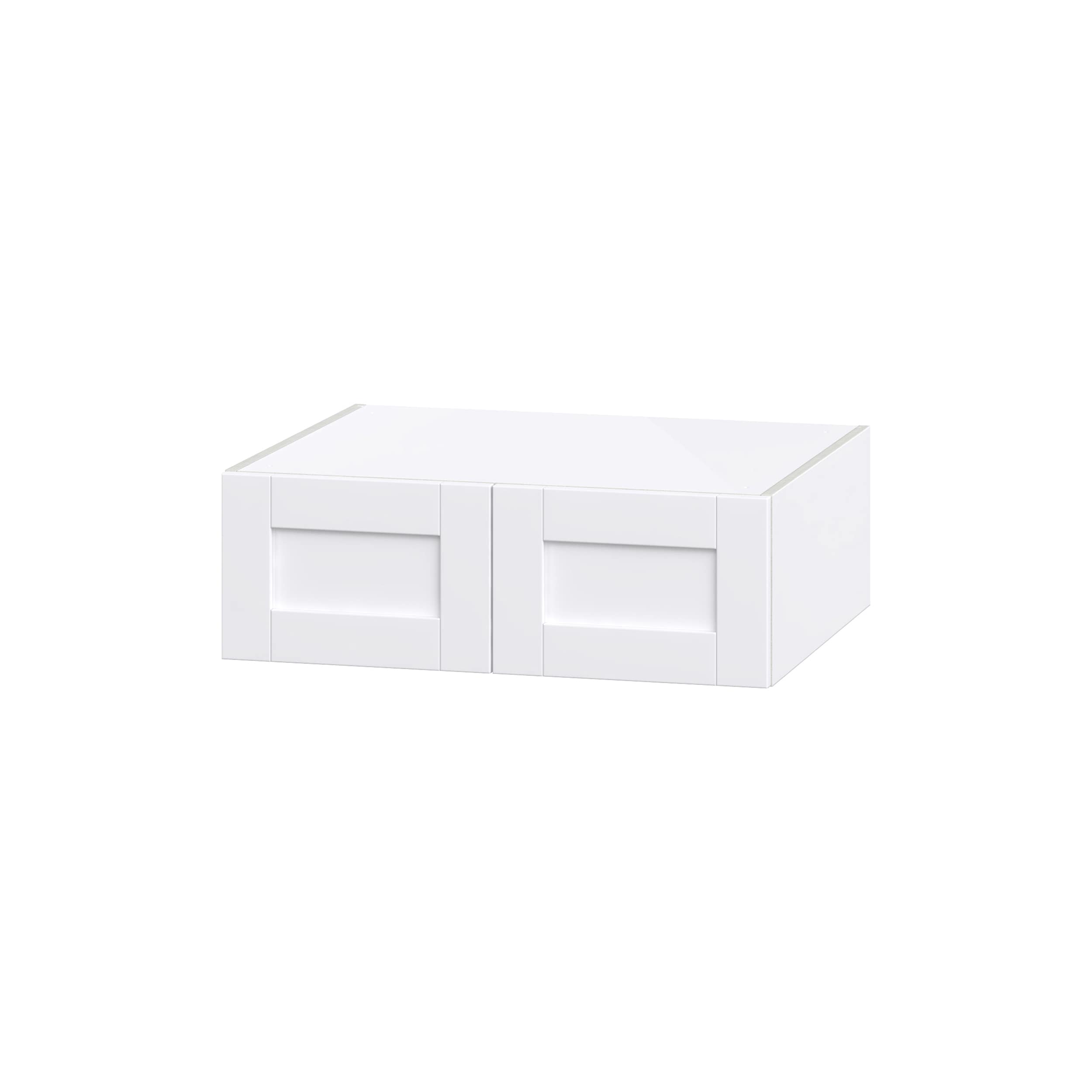 Hugo&Borg Rosemont 30-in W x 10-in H x 24-in D Glacier White Wall Full ...