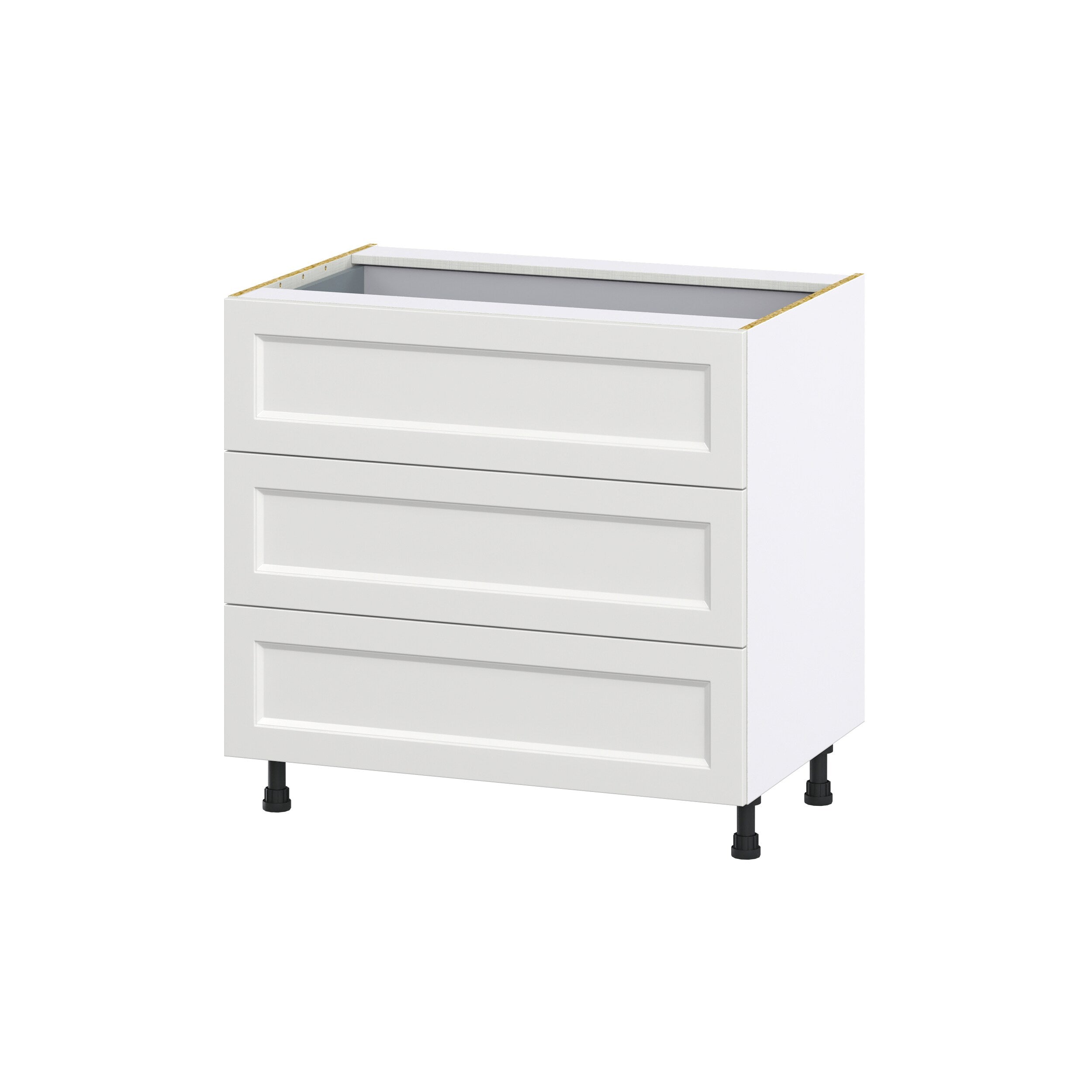 Hugo&Borg Riviera 36-in W x 34.5-in H x 24-in D Bright White 3-Drawer ...