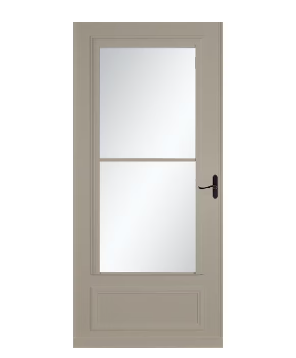 LARSON Savannah 36-in x 81-in Sandstone Mid-view Retractable Screen Wo ...