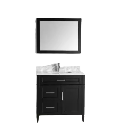 allen + roth Rian 48-in Walnut Undermount Single Sink Bathroom Vanity ...