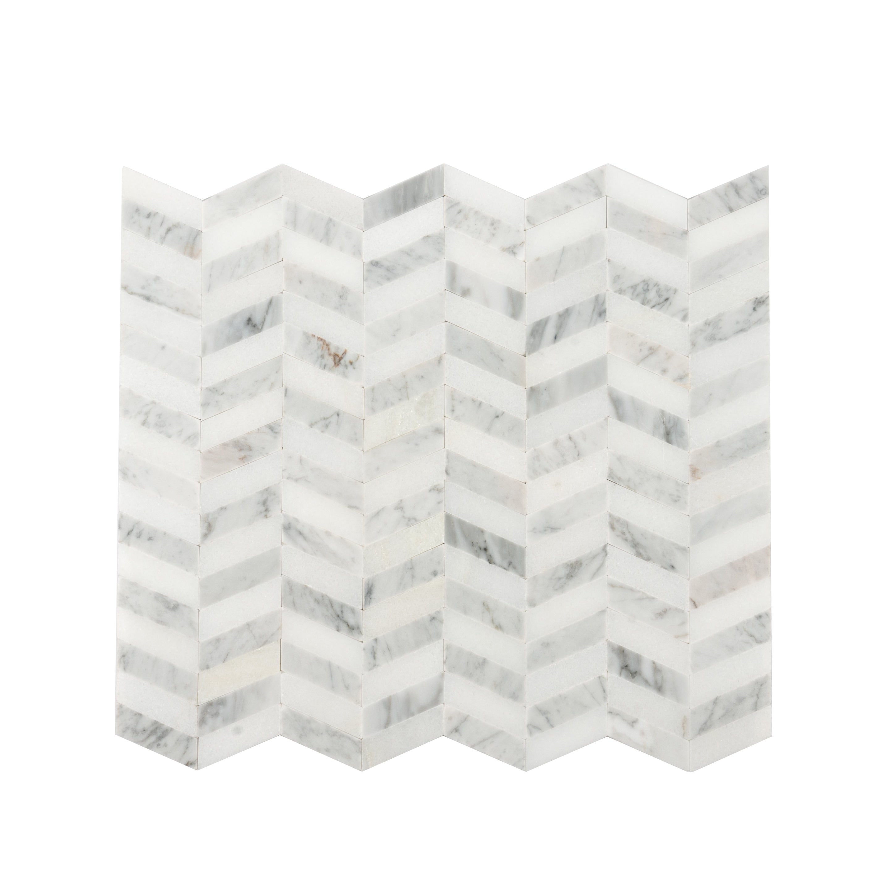 Apollo Tile Athens White and Gray 11-in x 13-in Polished Natural Stone ...