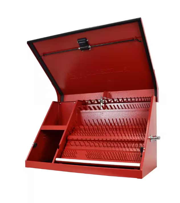 37 in. W x 18 in. D Portable Red Triangle Top Tool Chest for Sockets ...