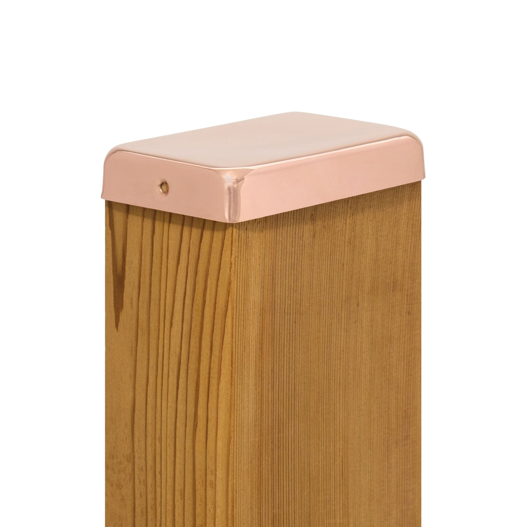 PERMAKAP 4-in x 6-in Flat Top Solid Polished Copper Deck Post Cap – PROARB