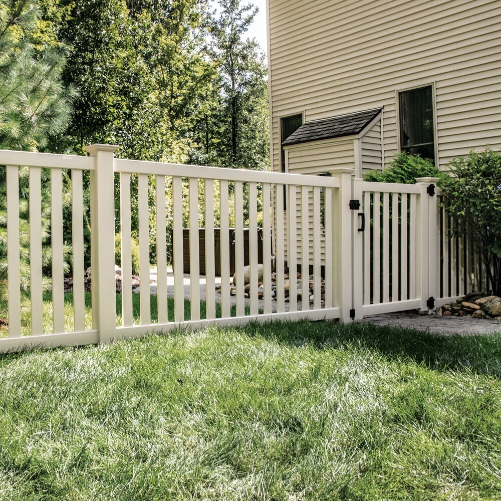 Freedom Terex 4-ft H x 4-ft W Sand Vinyl Fence Gate Kit (Unassembled ...