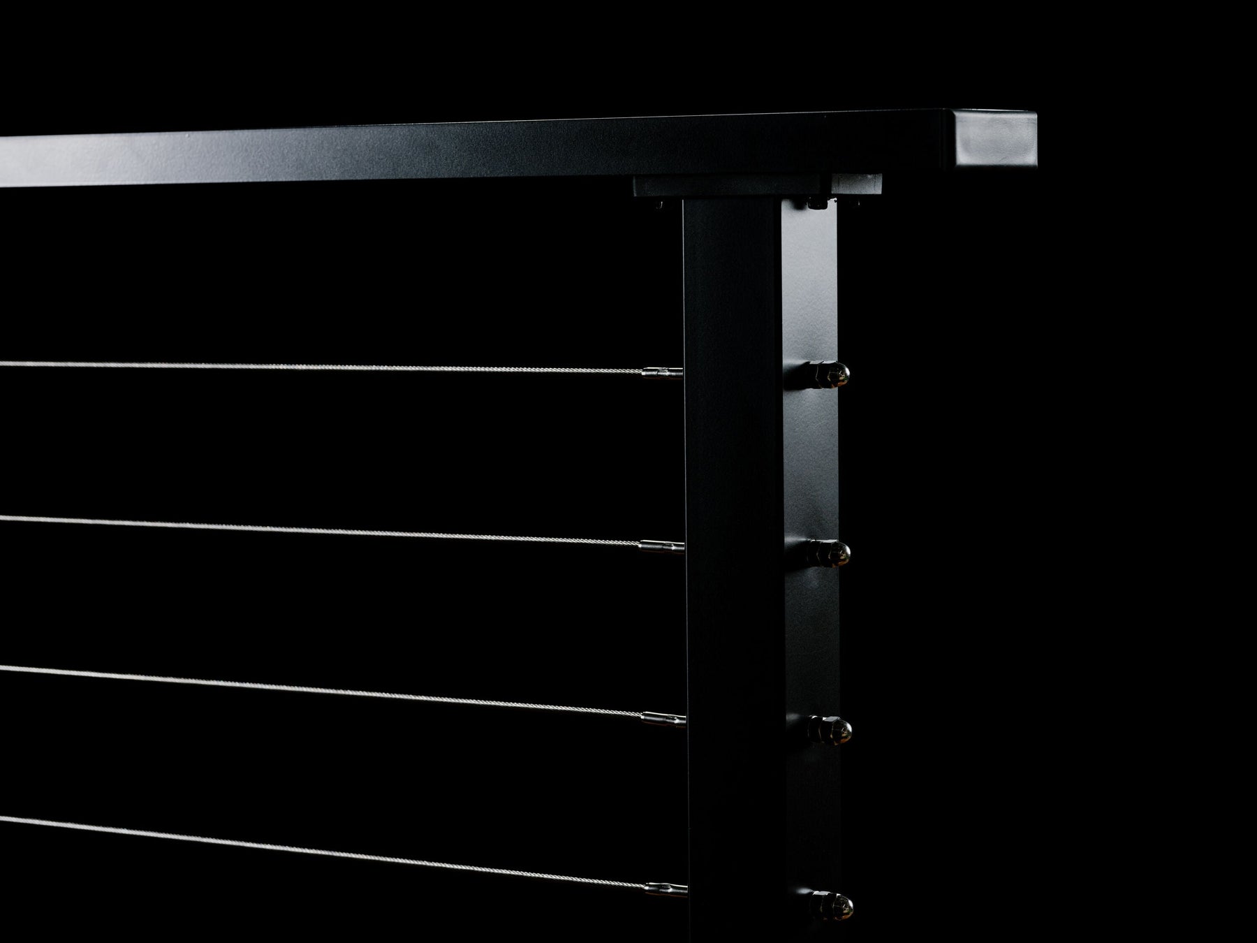 CityPost Face Mount Black Steel Deck Cable Rail Kit – PROARB