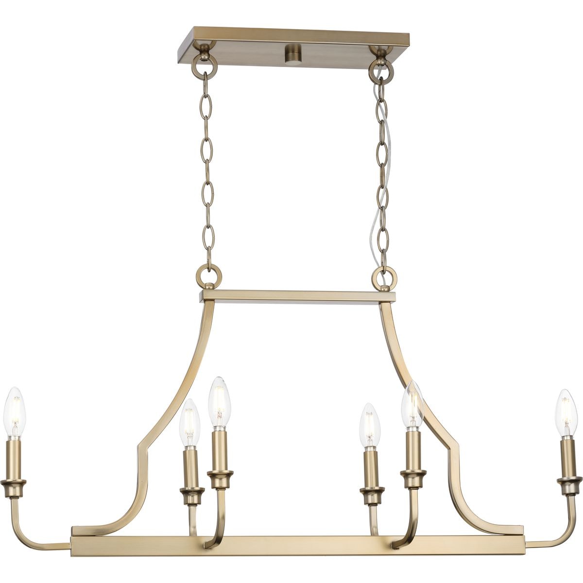 Progress Lighting Myerly 6-Light Champagne Bronze Modern/Contemporary ...