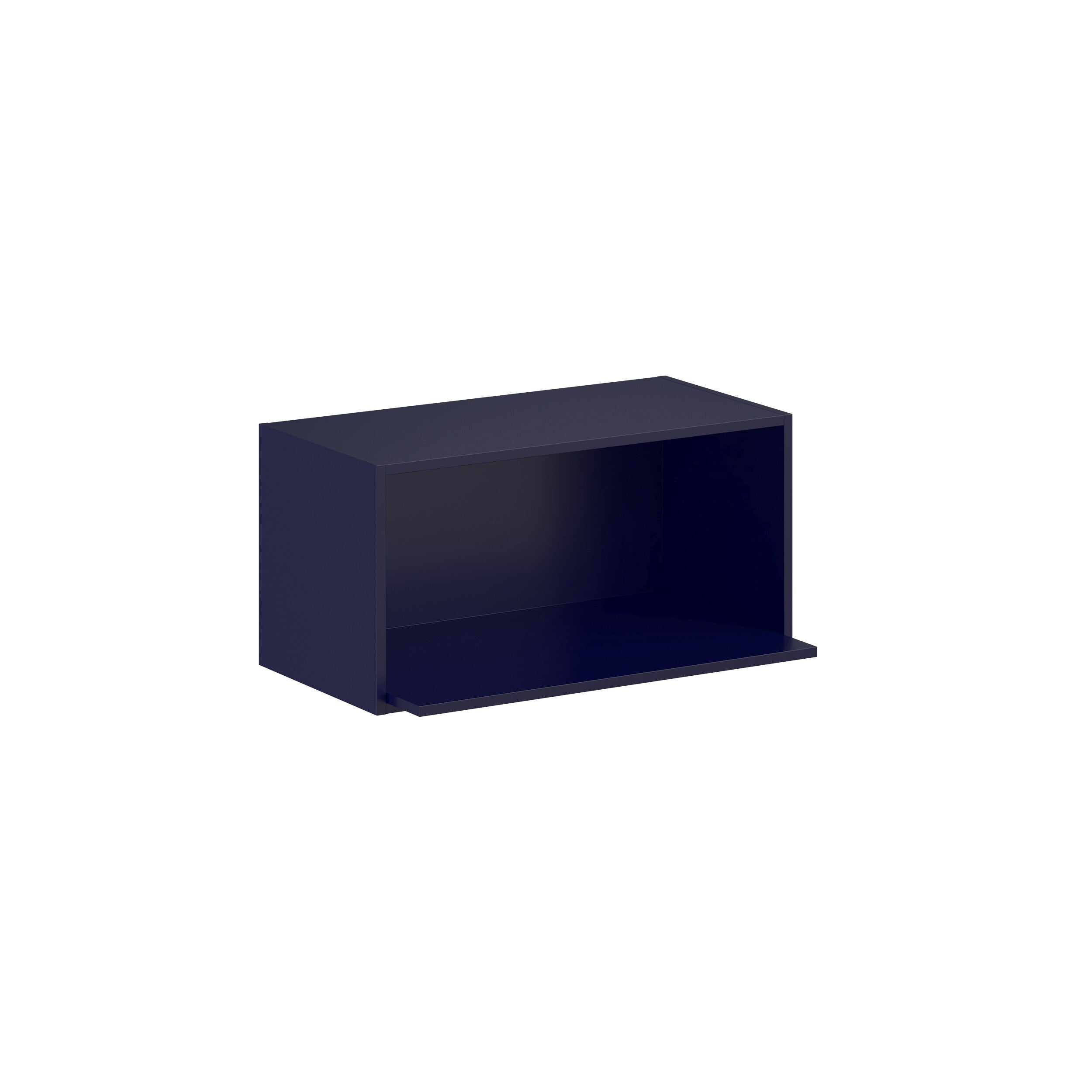Hugo&Borg Lorette 30-in W x 15-in H x 14-in D Navy Blue Microwave Wall ...