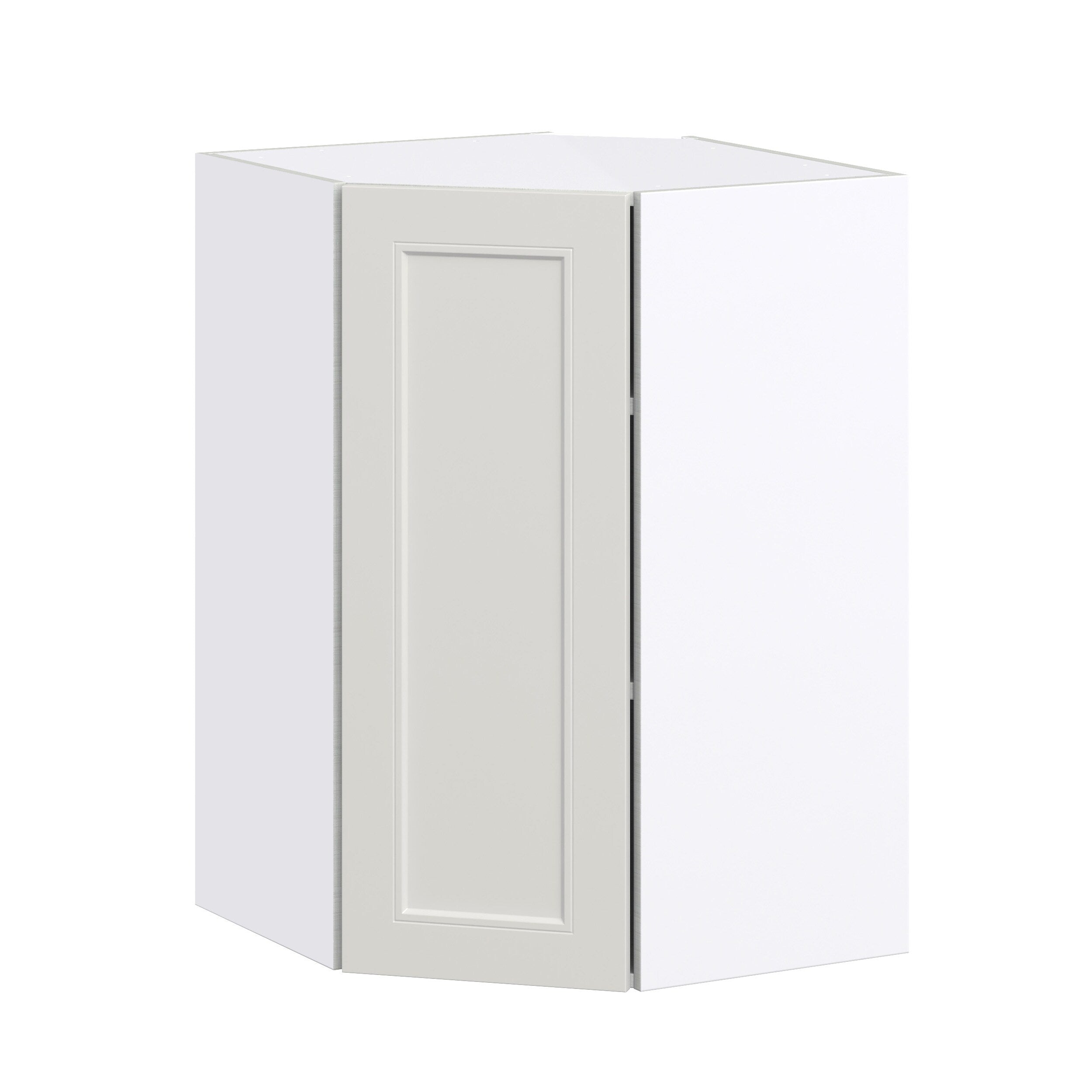 Hugo&Borg Belcourt 24-in W x 35-in H x 14-in D Gray Painted Diagonal C ...