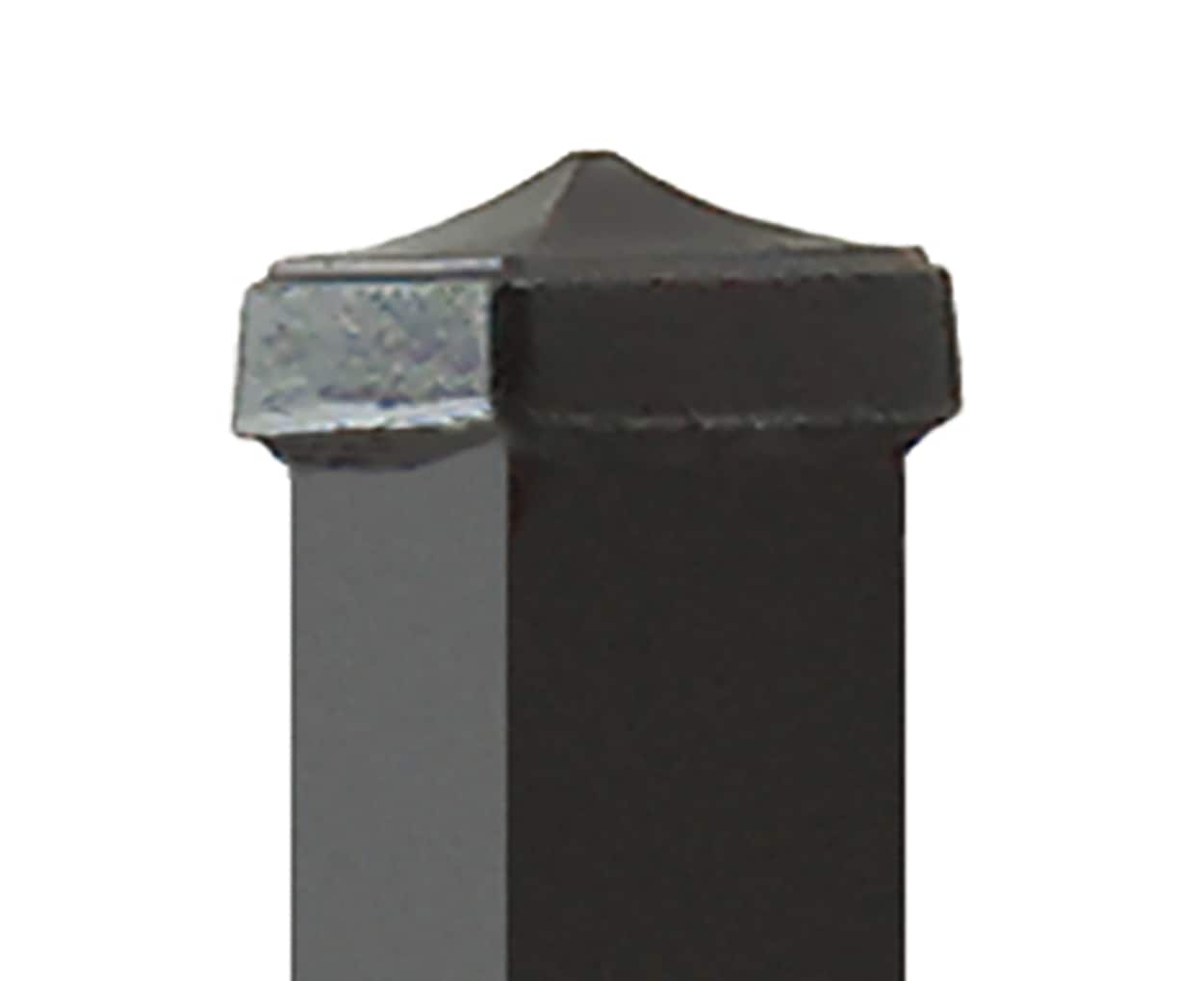 Gilpin 4-ft H x 2-in W Black Steel Decorative Fence Post – PROARB