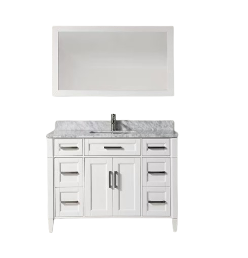 allen + roth Rian 60-in Sea Green Undermount Double Sink Bathroom Vani ...
