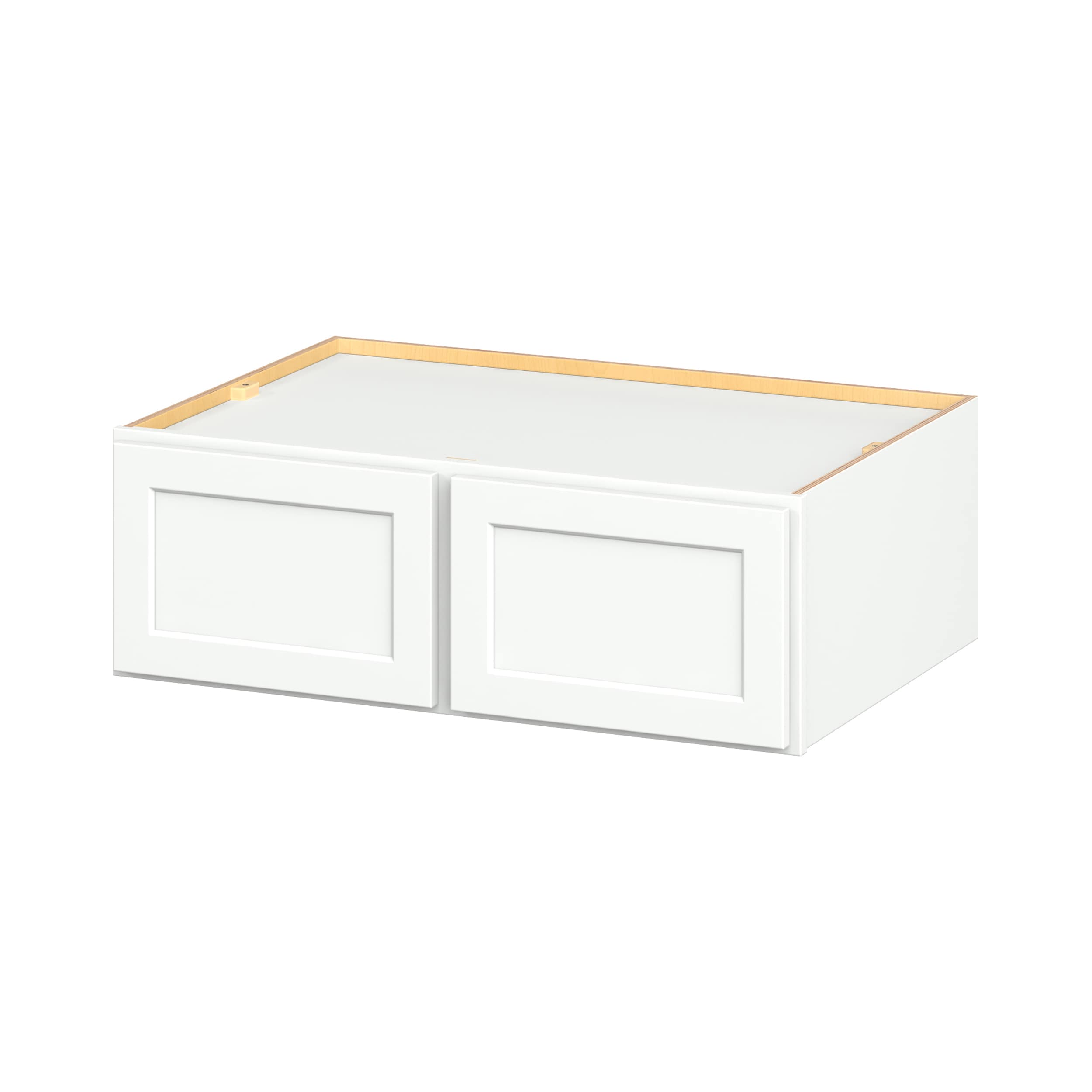 Hugo&Borg PRO Glendale 36-in W x 12-in H x 24-in D Pure White Wall Rea ...