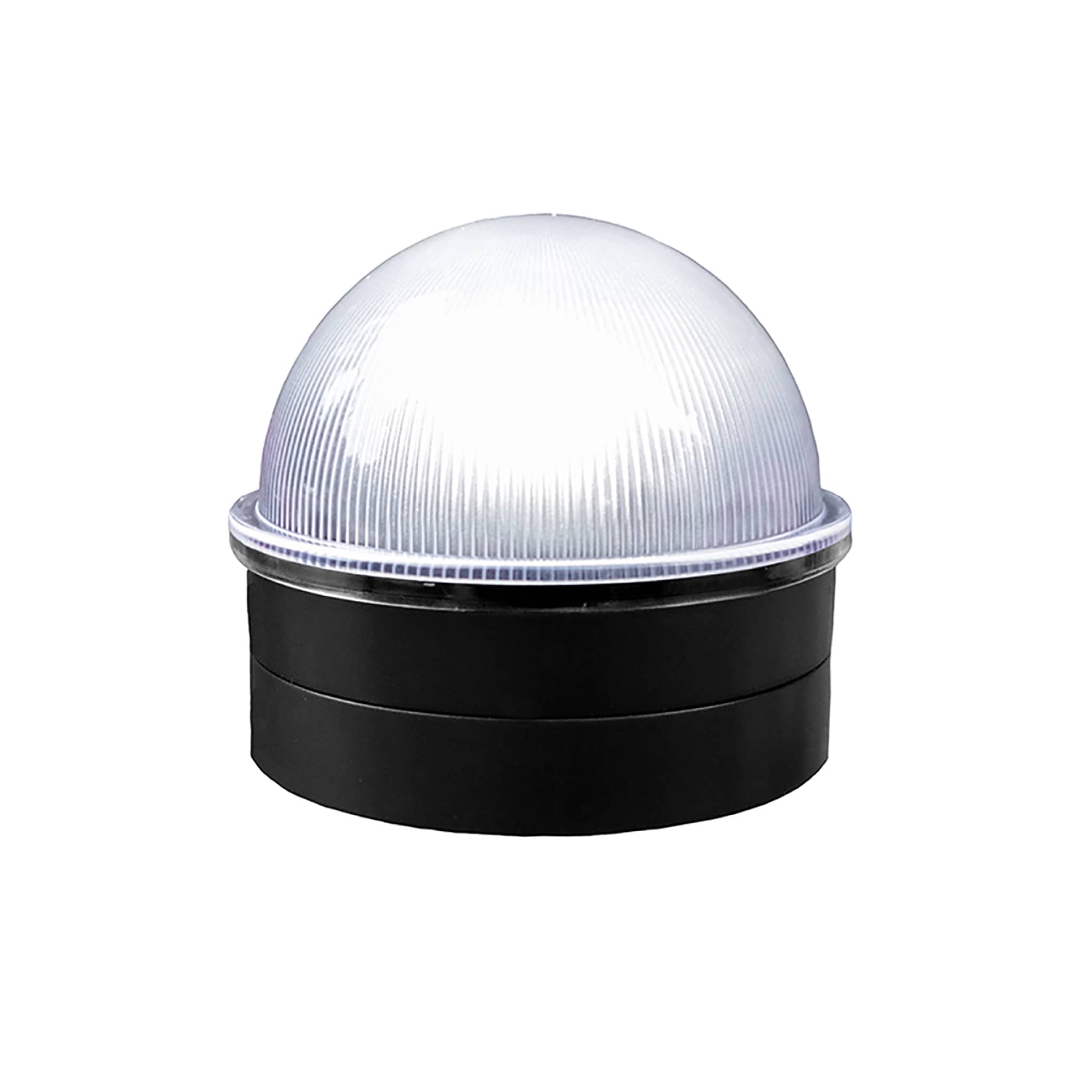 Classy Caps 5-Lumen 1-Watt Black Solar LED Outdoor Post Cap Light (450 ...