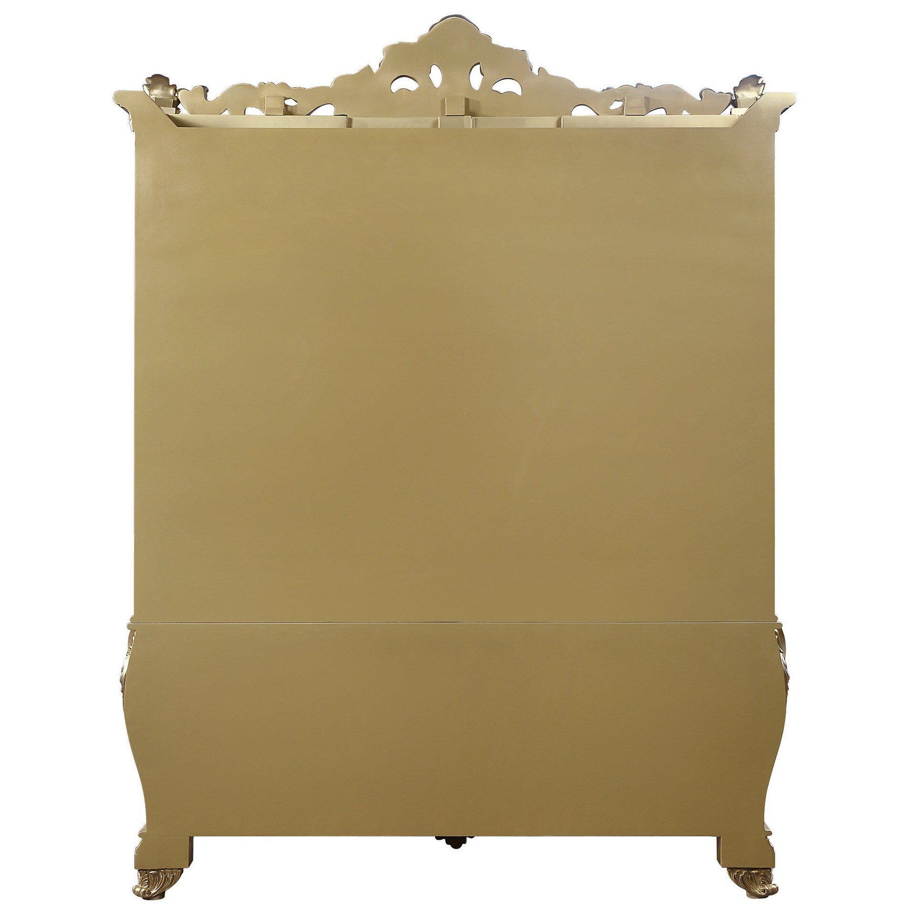 ACME FURNITURE Transitional Gold Finish Wood Curio Cabinet – PROARB
