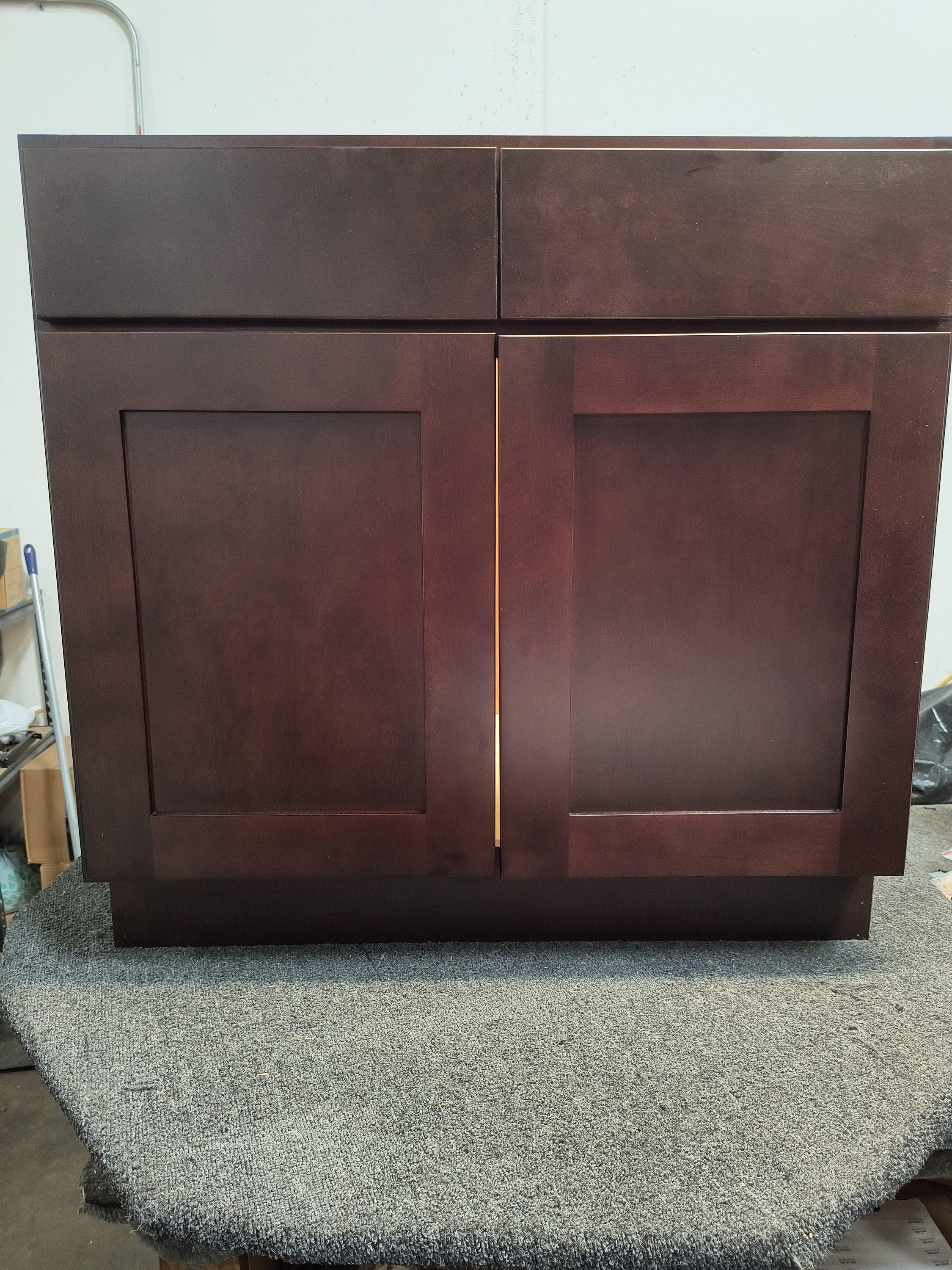 RELIABILT Parkstone 33-in W x 34.5-in H x 24-in D Espresso 2-Drawers B ...