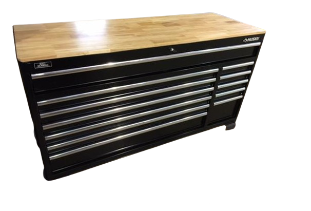 66 in. W x 24 in. D Standard Duty 12-Drawer Mobile Workbench Tool Ches ...